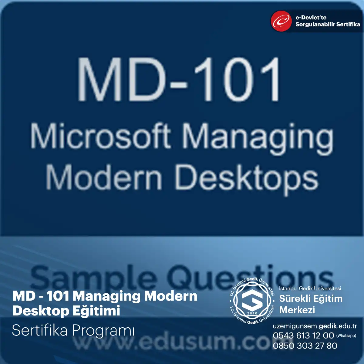 MD - 101 Managing Modern Desktop Eğitimi MD - 101 Managing Modern Desktop Eğitimi